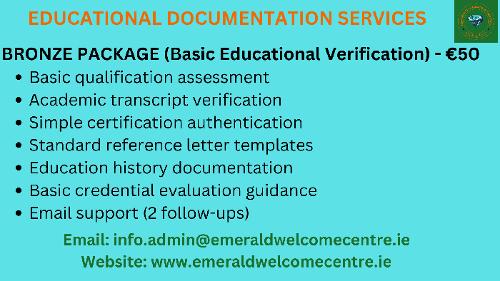 Basic Educational Documentation Services | Emerald Welcome Centre